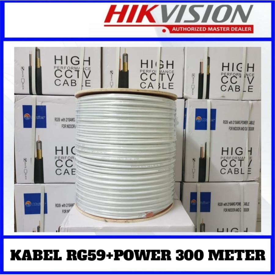 Jual KABEL RG59+ POWER 300 METER KABEL CCTV HISTAR - BERRYTAPE | Shopee Indonesia