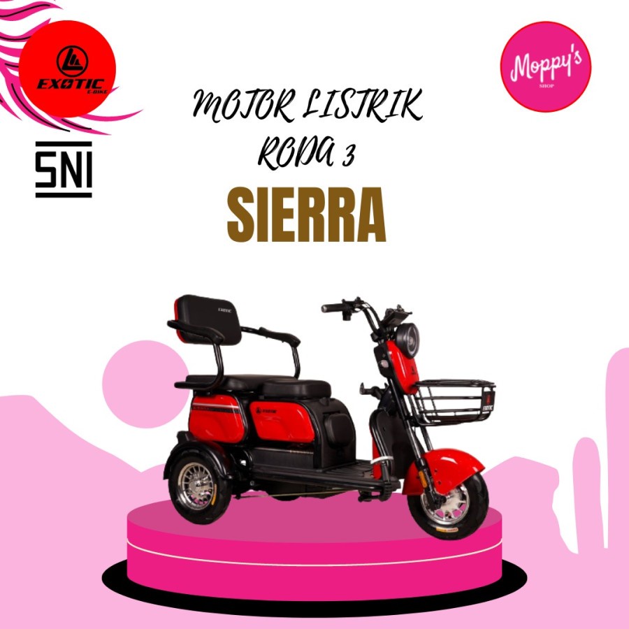 Jual Motor Listrik Roda 3 Sierra By Pacific garansi | Shopee Indonesia