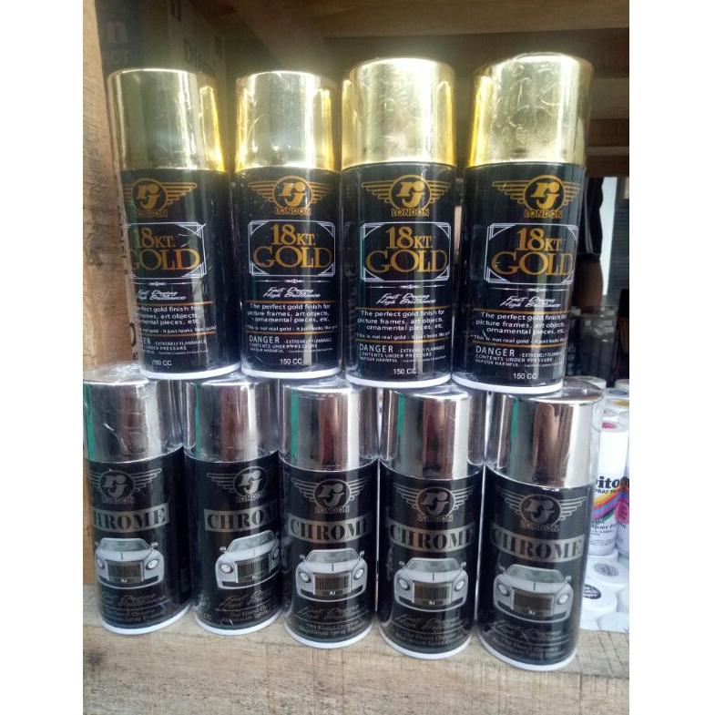 Jual Pilok Pilox Cat semprot RJ crom Chrome krum krom Gold emas 18kt ...