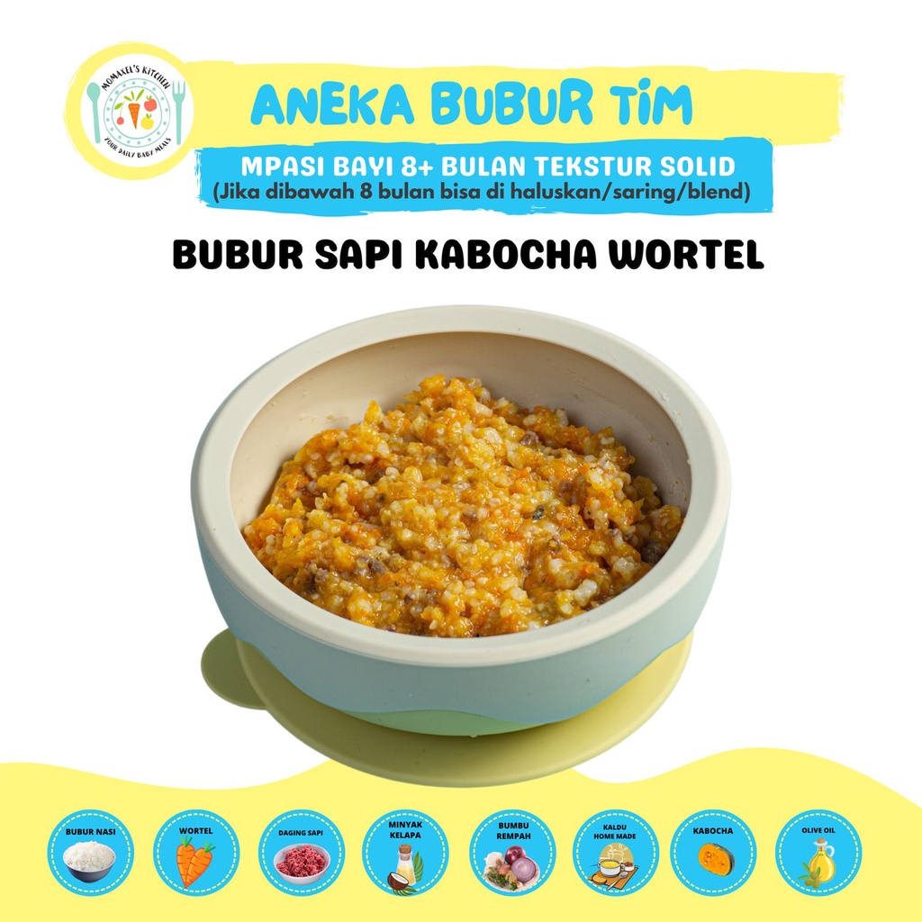 Jual BUBUR SAPI KABOCHA WORTEL (MPASI BABY FROZEN/PENAMBAH BERAT BADAN ...