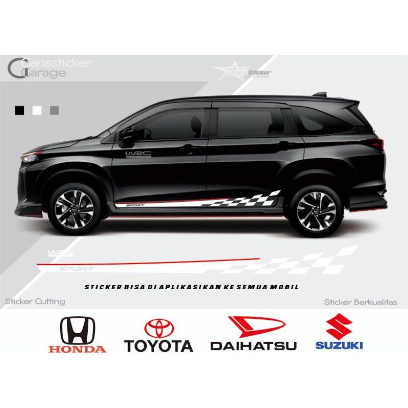 Jual sticker ALL NEW AVANZA VELOZ HITAM ALL NEW XENIA HITAM | Shopee ...