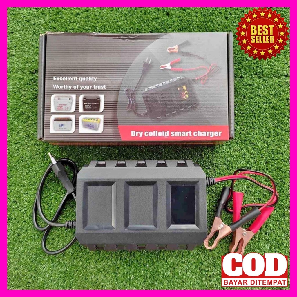 Jual NAGAMI - CHARGER AKI DIGITAL PORTABEL CAS AKI MOTOR CAS AKI MOBIL 12V | Shopee Indonesia