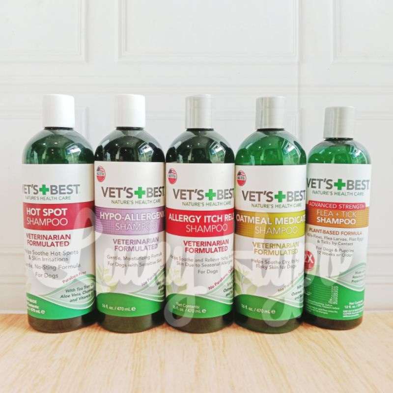 Jual Shampo Anjing Vets Best Oatmeal Medicated Hot Spot Hypoallergenic ...