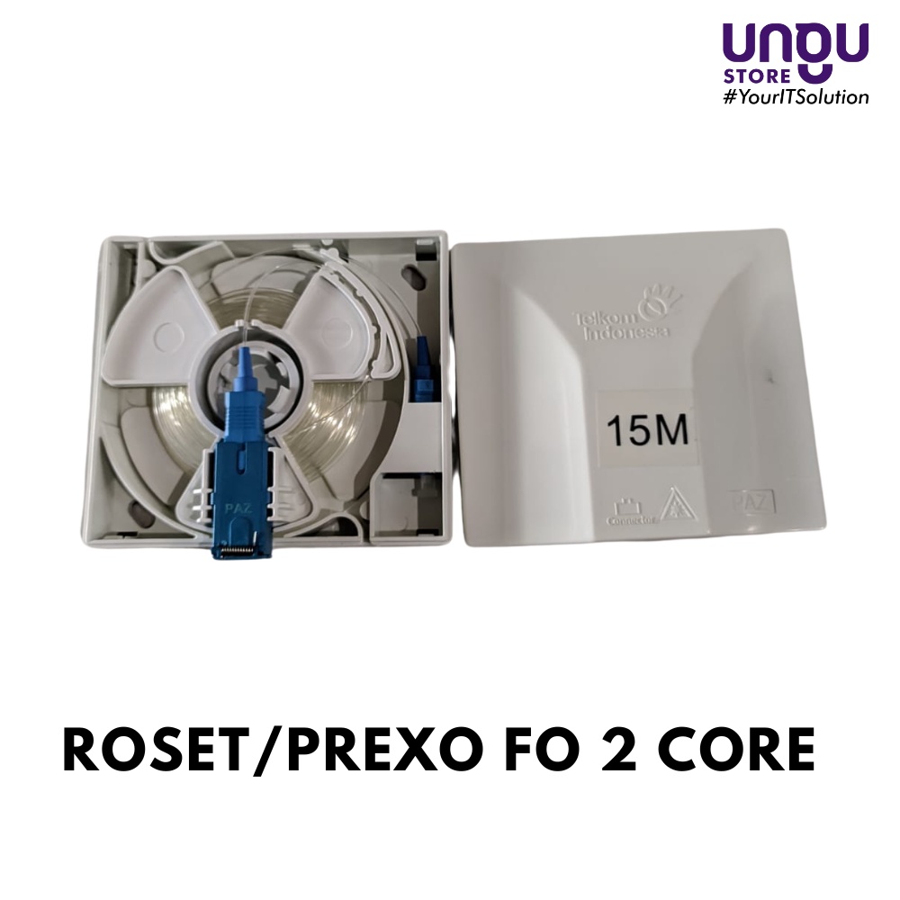 Jual Roset FO 2 Core Roset Prexo Fiber Optik Kabel Indoor Transparan ...