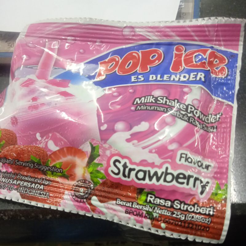 Jual pop ice flavour strawberry | Shopee Indonesia