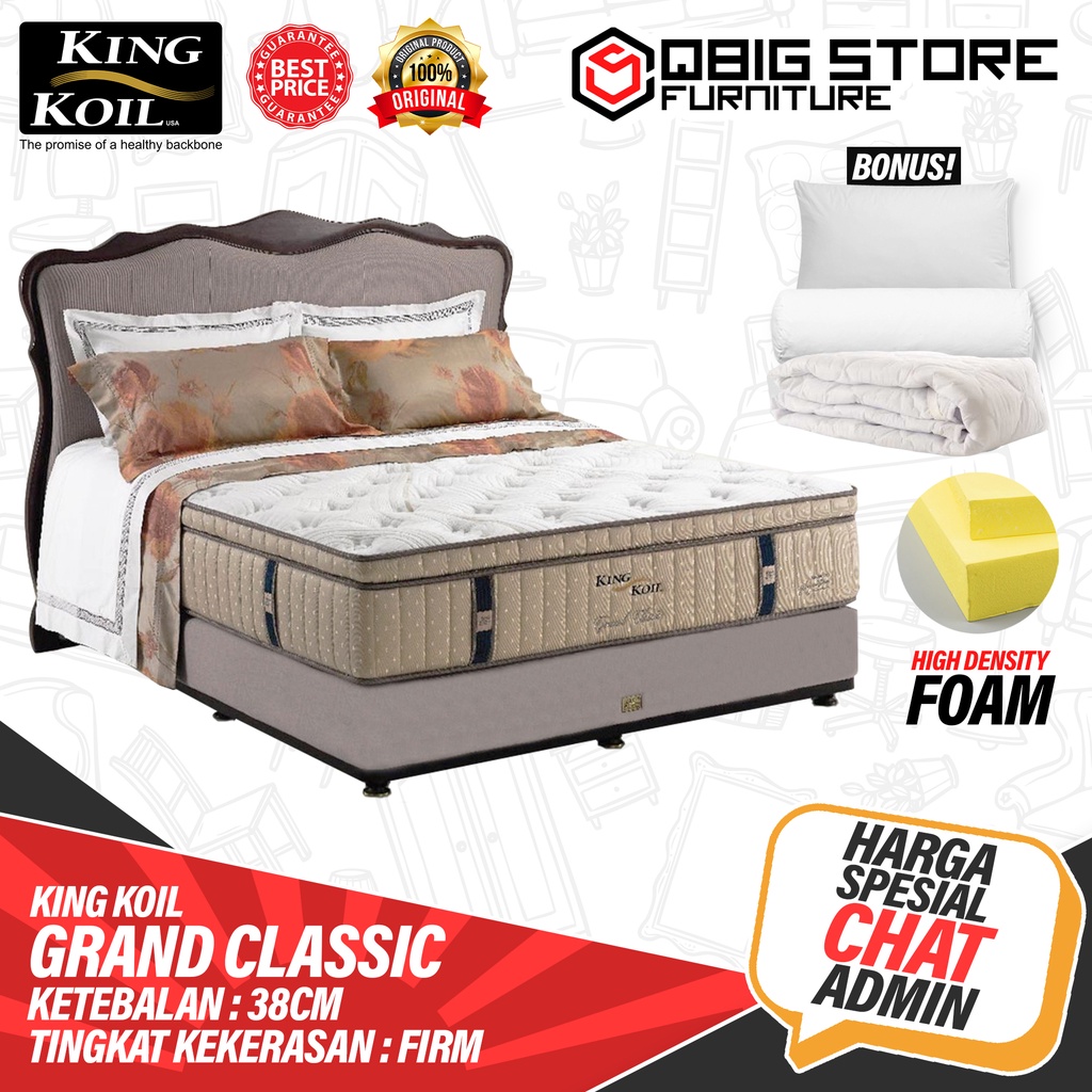 Jual Springbed KING KOIL Grand Classic Kasur Spring bed Matras | Shopee ...
