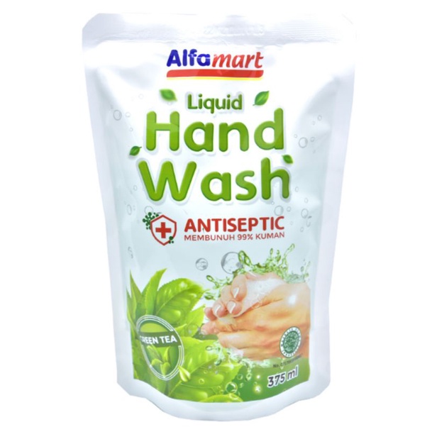 Jual Hand Wash Greentea merk Alfamart 375ml | Shopee Indonesia