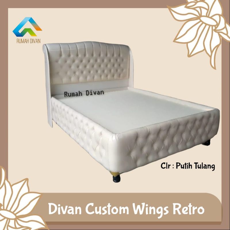 Jual DIPAN DIVAN TEMPAT TIDUR CUSTOM WINGS RETRO TINGGI 40CM | Shopee ...