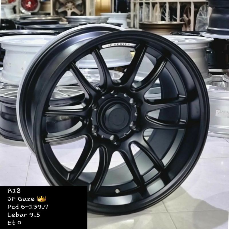 Jual velg racing pajero jf luxury gaze ring 18 lebar 9,5 et 0 untuk fortuner hillux strada ...