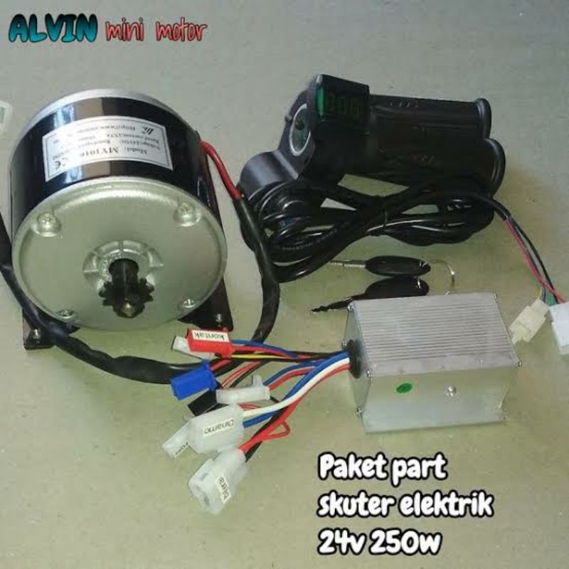 Jual Dinamo sepeda listrik motor e-scooter DC motor 24V 250W SPEED 2650 RPM | Shopee Indonesia