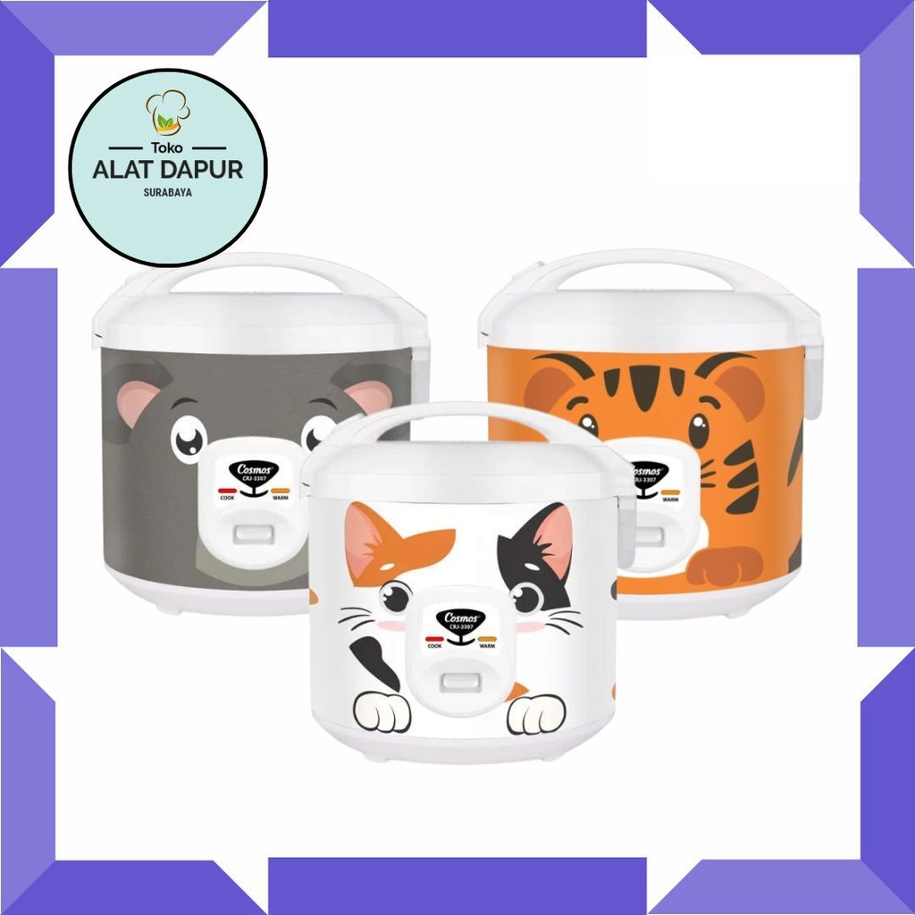 Jual Magic Com Cosmos CRJ 3307 Fabelia Animal Series Rice Cooker ...
