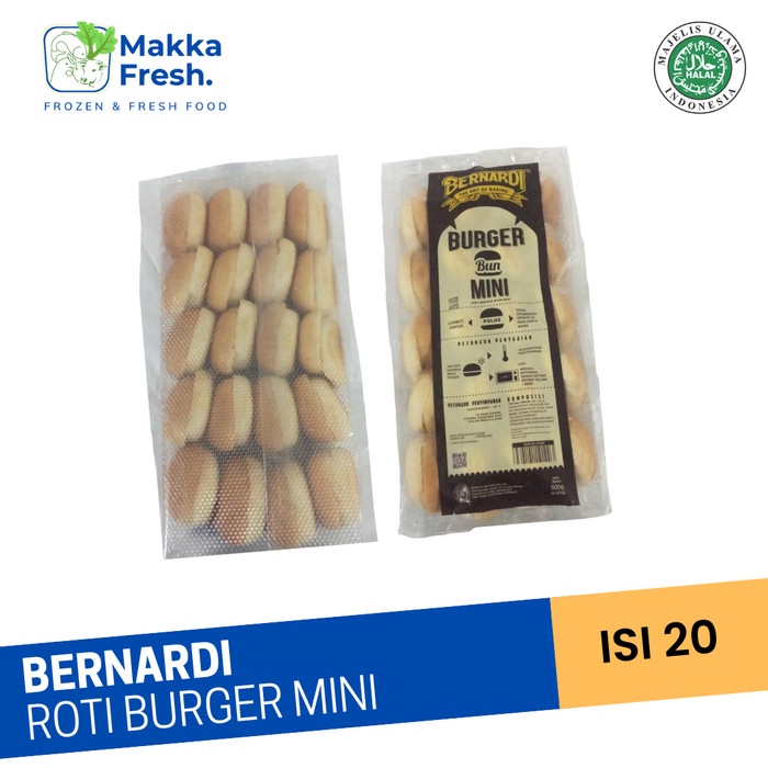 Jual bernardi roti burger mini isi 20 500 gr | Shopee Indonesia