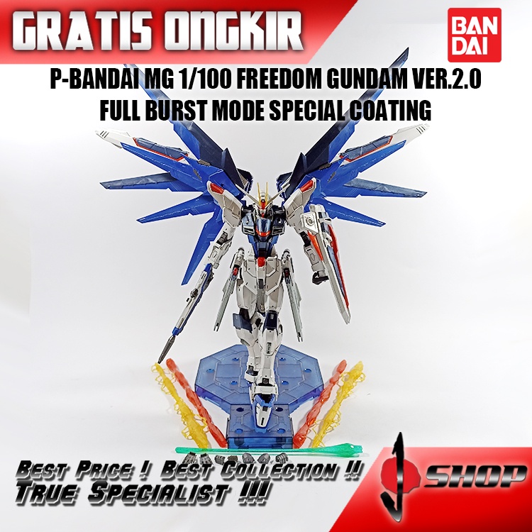 Jual P-BANDAI MG 1/100 FREEDOM GUNDAM VER.2.0 FULL BURST MODE SPECIAL COATING LTDMG79 | Shopee ...