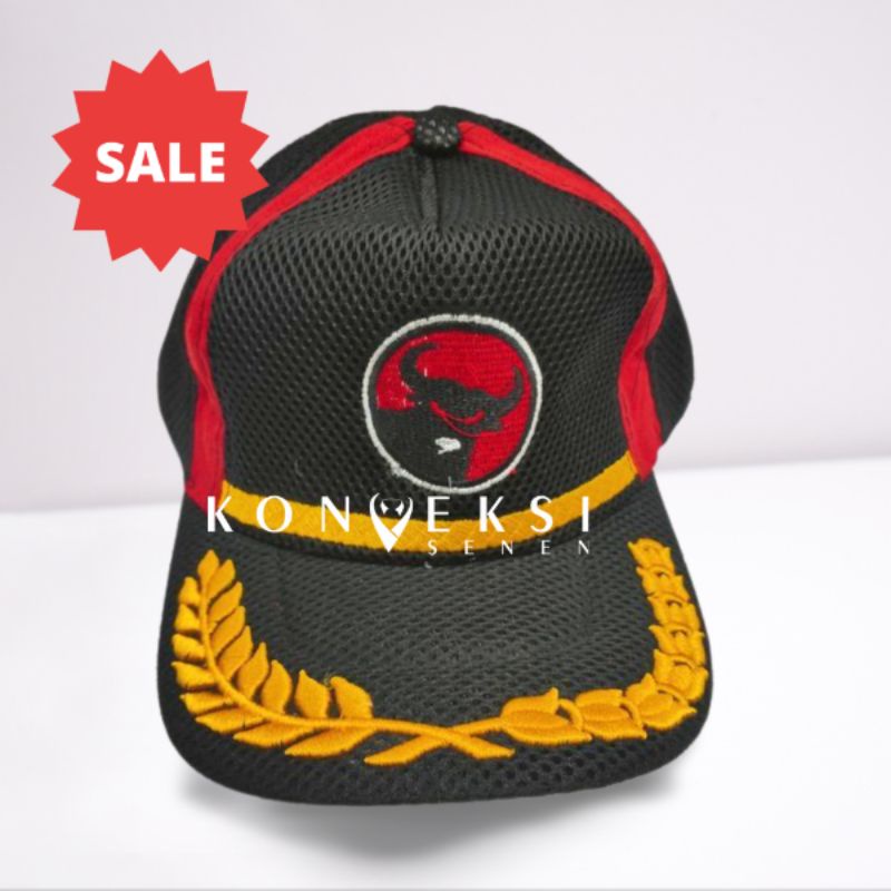 Jual topi pdip terbaru | topi pdi bordir | Shopee Indonesia