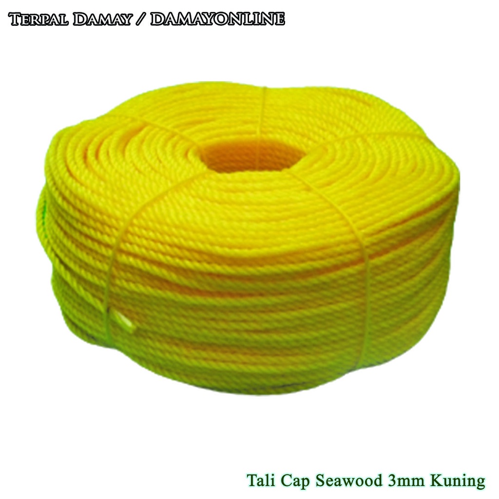 Jual Tali Tambang PE Cap Seawood 3mm Kuning / Rol ( Harga Per Rol ...