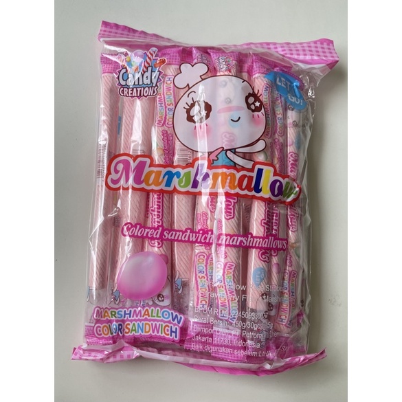 Jual Marshmallow panjang isi selai buah PAK 30 pcs birthday hampers ...