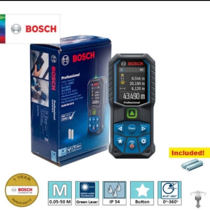 Jual Laser Measure Bosch GLM 50-23 G Meteran Digital Laser GLM50-23G | Shopee Indonesia