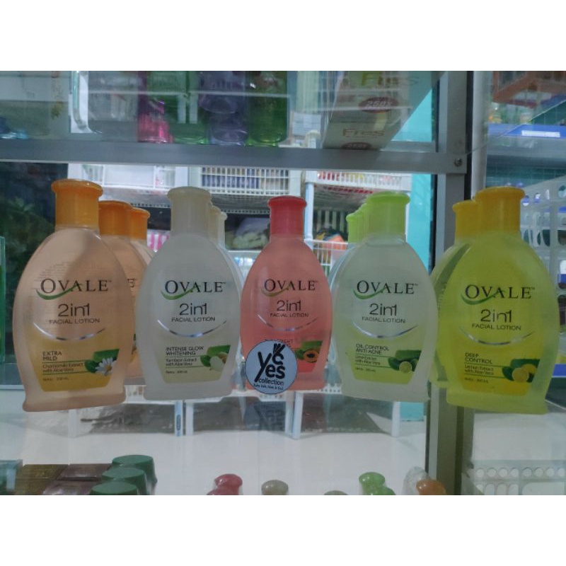 Jual Ovale Facial Lotion 200ml size BESAR 2in1 Pembersih Muka Cleanser ...