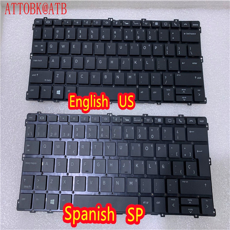 Jual PREORDER NEW Spanish/English laptop Keyboard For HP ELITEBOOK X360 ...