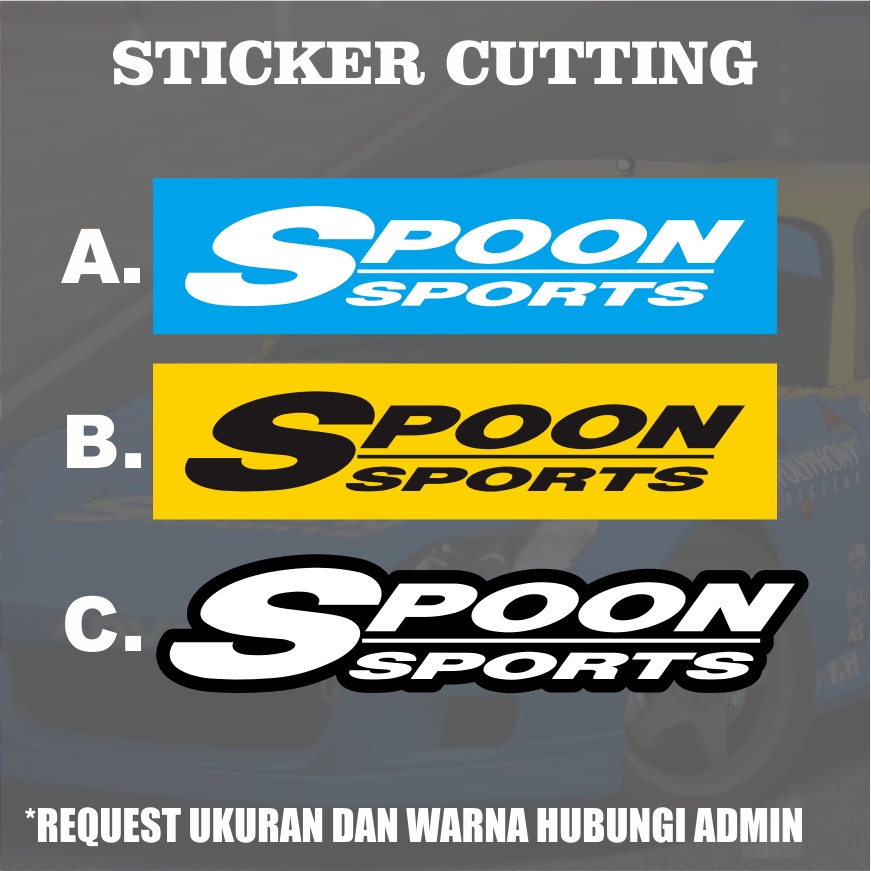 Jual Stiker Spoon Sports Cutting / Sticker Cutting | Shopee Indonesia