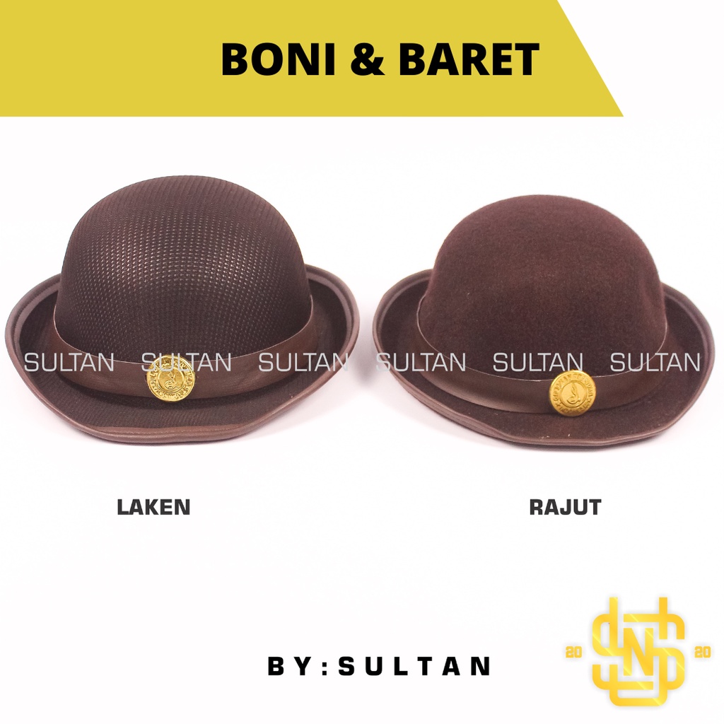 Jual TOPI PRAMUKA Boni dan Baret Pramuka Putri Boni Rajut & Laken Topi ...