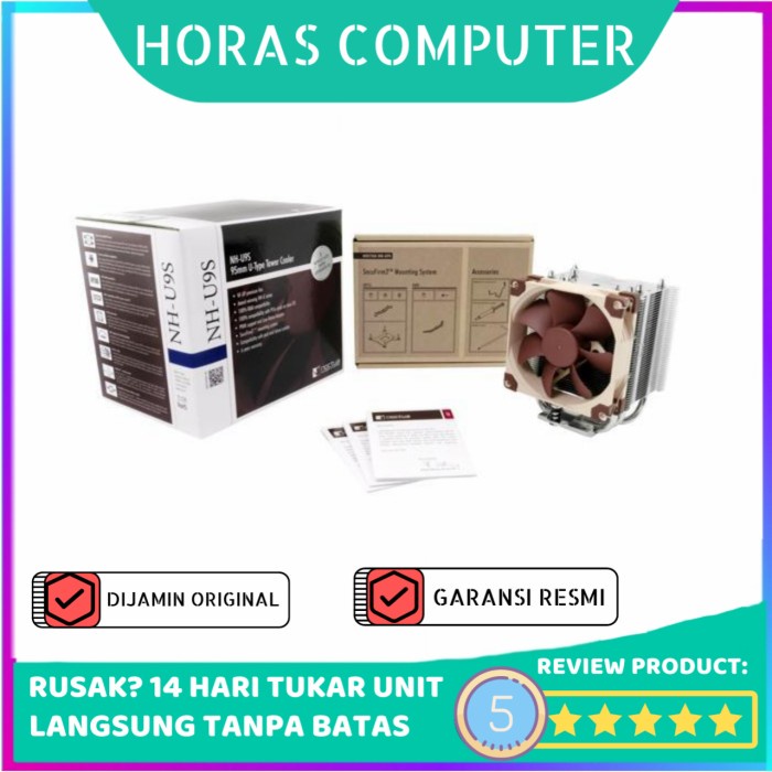 Jual Noctua NH-U9S Brown Premium CPU Cooler Single Tower 92mm Fan ...
