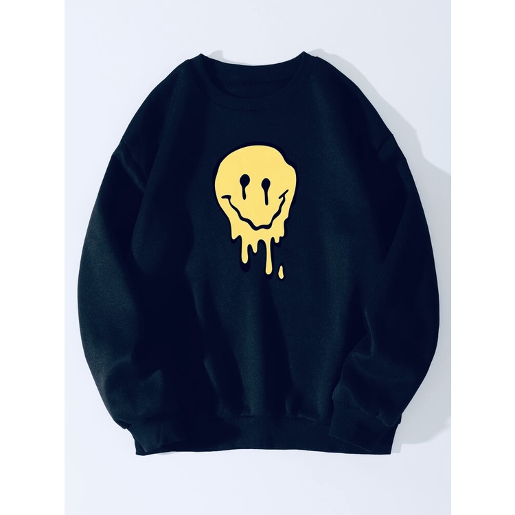 Jual SMILE AND SAD Sweater Crewneck Print DTF II SMILE AND SAD ...