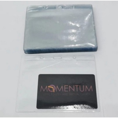 Jual Plastik Name Tag ID card Ukuran 8x12cm Horizontal. Isi 100 pcs ...