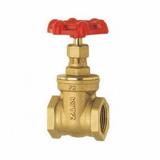 Jual yang dicari] Gate Valve Kitz 1" Stop Kran Keran Kuningan Putar | Shopee Indonesia