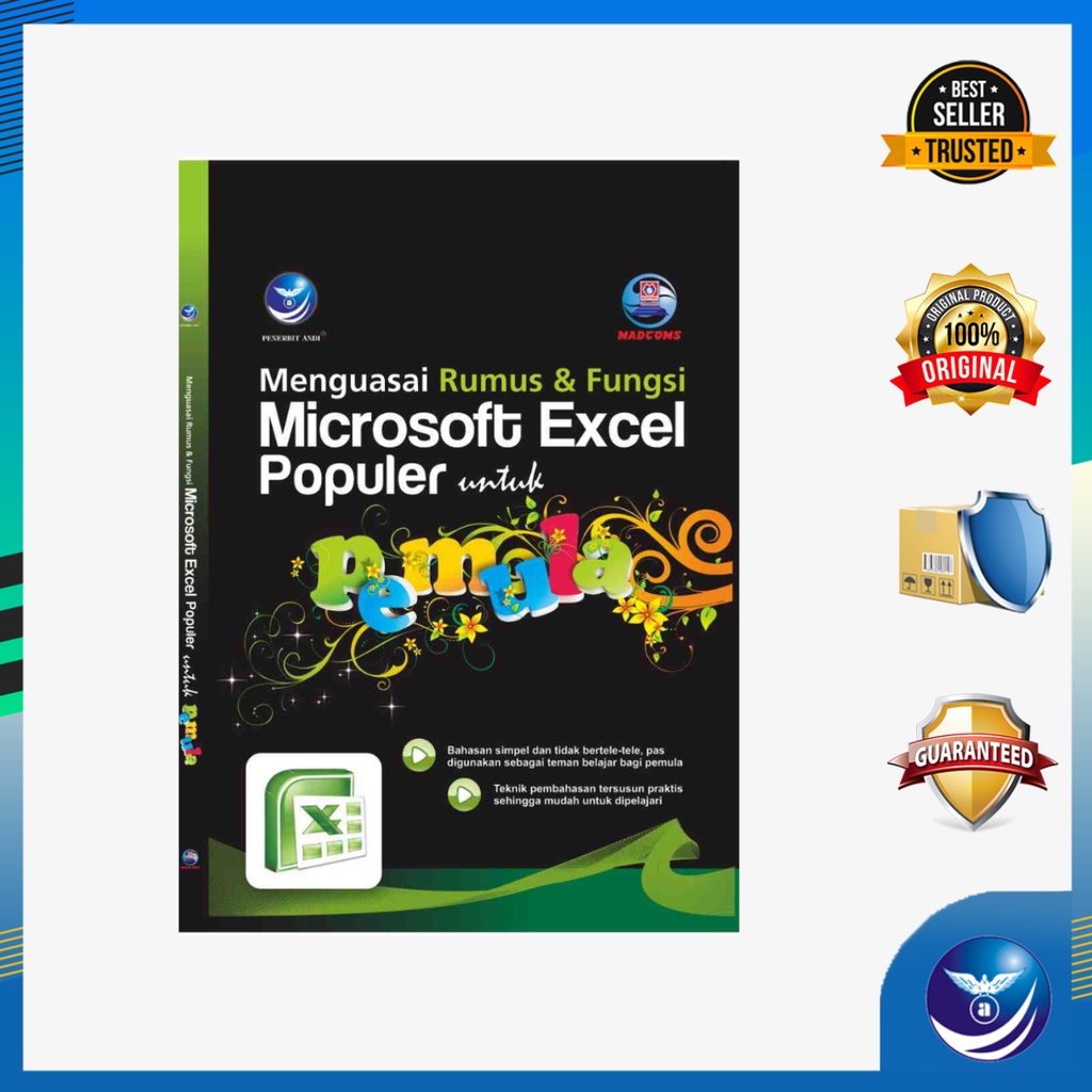Jual Menguasai Rumus Dan Fungsi Microsoft Excel Populer Untuk Pemula - Madcoms | Shopee Indonesia