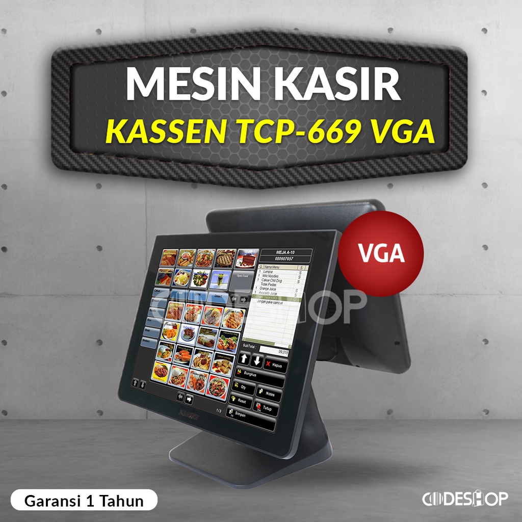 Jual Mesin Kasir Kassen TCP-669 TCP669 All In One POS Windows OS + VGA ...