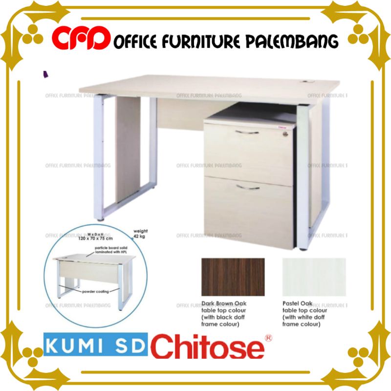 Jual meja kantor chitose KUMI SD meja kerja meja tulis staff meja komputer | Shopee Indonesia