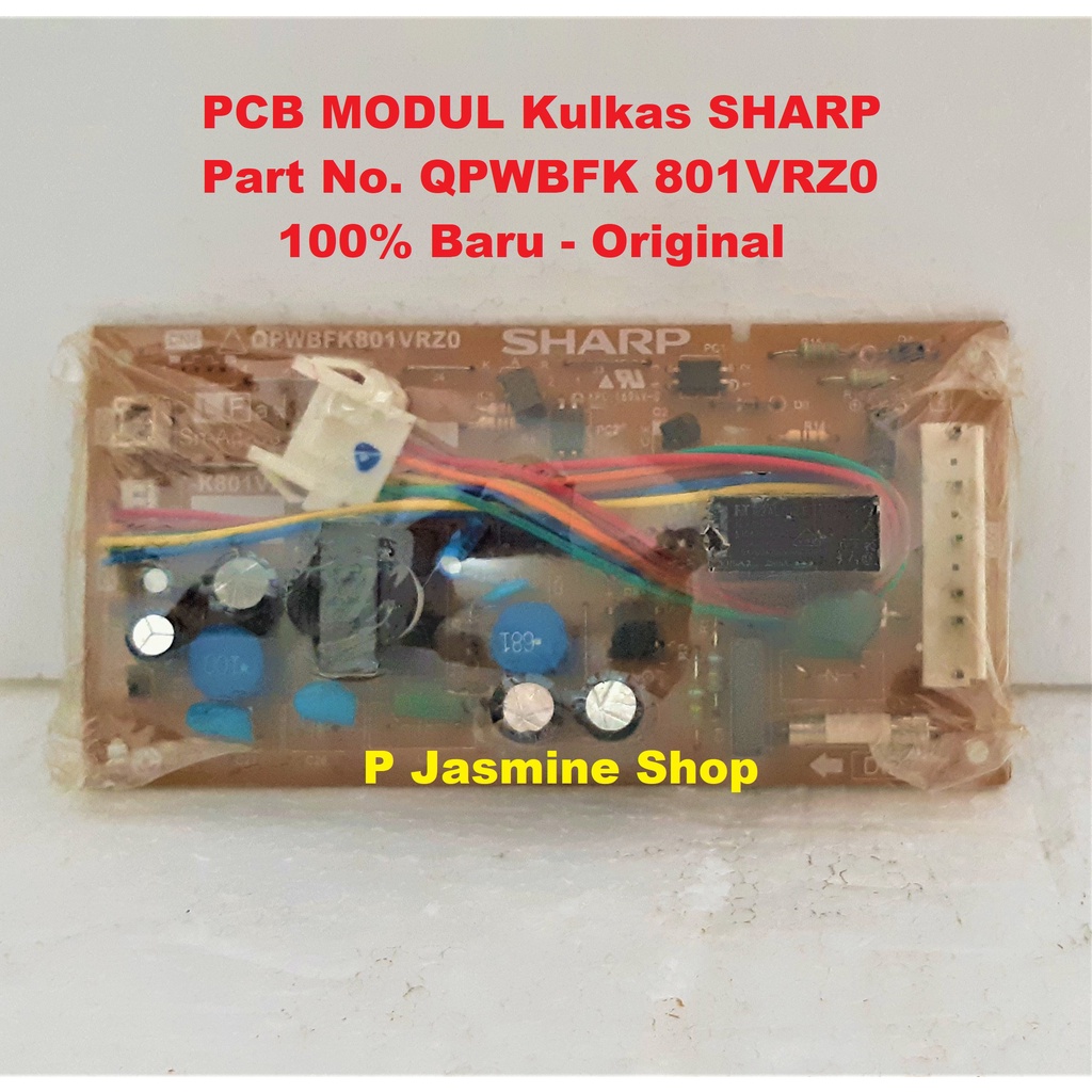 Jual PCB MODUL Kulkas SHARP ORIGINAL Part No. QPWBFK 801VRZ0 - 100% ...