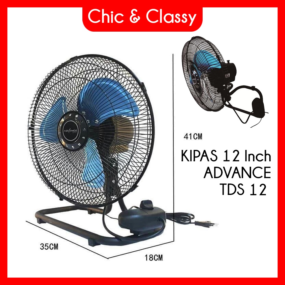 Jual TDS 12 || ADVANCE Kipas Angin 12 Inch Tornado TDS-12 / Kipas12 ...