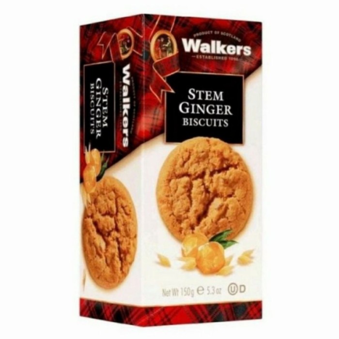 Jual Walkers stem Ginger biscuit 150gr/ Steam Gingers Biscuits | Shopee ...