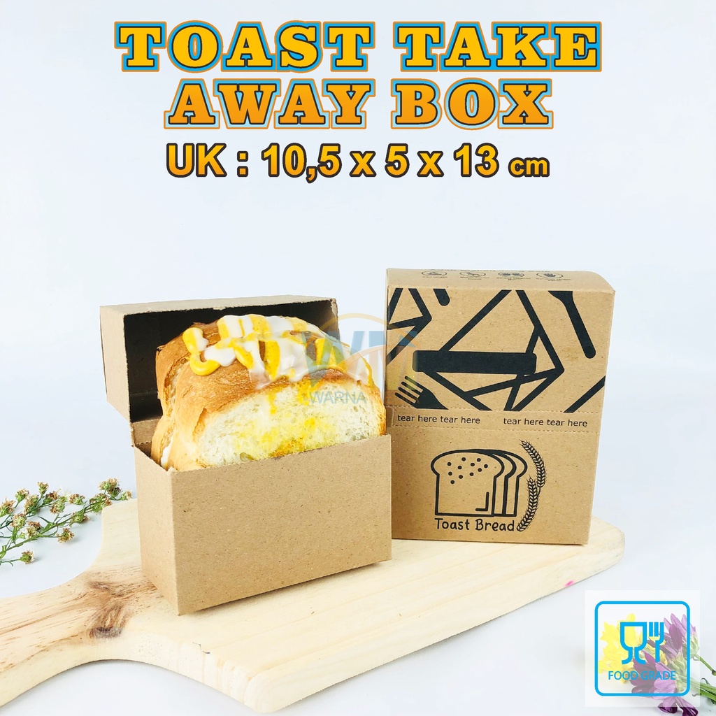 Jual Toast Box Bread Take Away / Toast Box Take Away / Kotak Roti Bakar ...