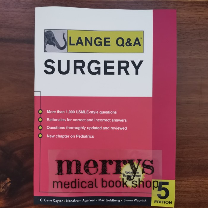 Jual Buku Buku Kedokteran Lange Q&A Surgery 5E | Shopee Indonesia