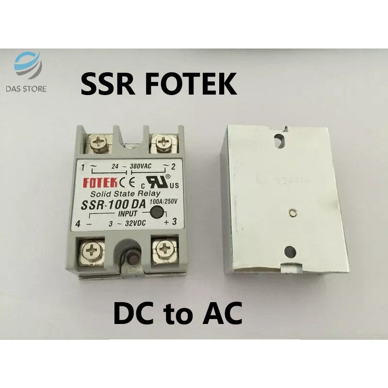 Jual SSR solid state relay DC to AC FOTEK single phase SSR 20DA 25DA 30DA 40DA | Shopee Indonesia