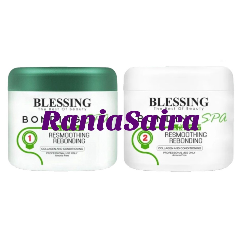 Jual BLESSING Bonding Spa 500gr Step1 / Step2 Resmoothing Rebonding ...