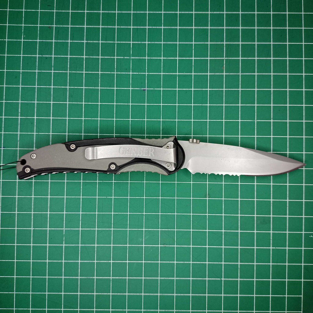 Jual Gerber PR 3.0 fine edge knife 440A stainless steel combo edge ...