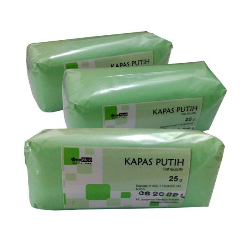 Jual Kapas Putih OneMed 25g | Shopee Indonesia