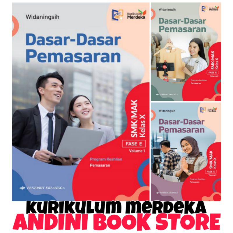 Jual BUKU DASAR-DASAR PEMASARAN VOL 1,2,3 KELAS 10 SMK/MAK KURIKULUM MERDEKA | Shopee Indonesia