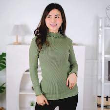Jual DAISY CURLY SWEETER RAJUT TURTLENECK KRIWIL/ INNER RAJUT DAISY ...