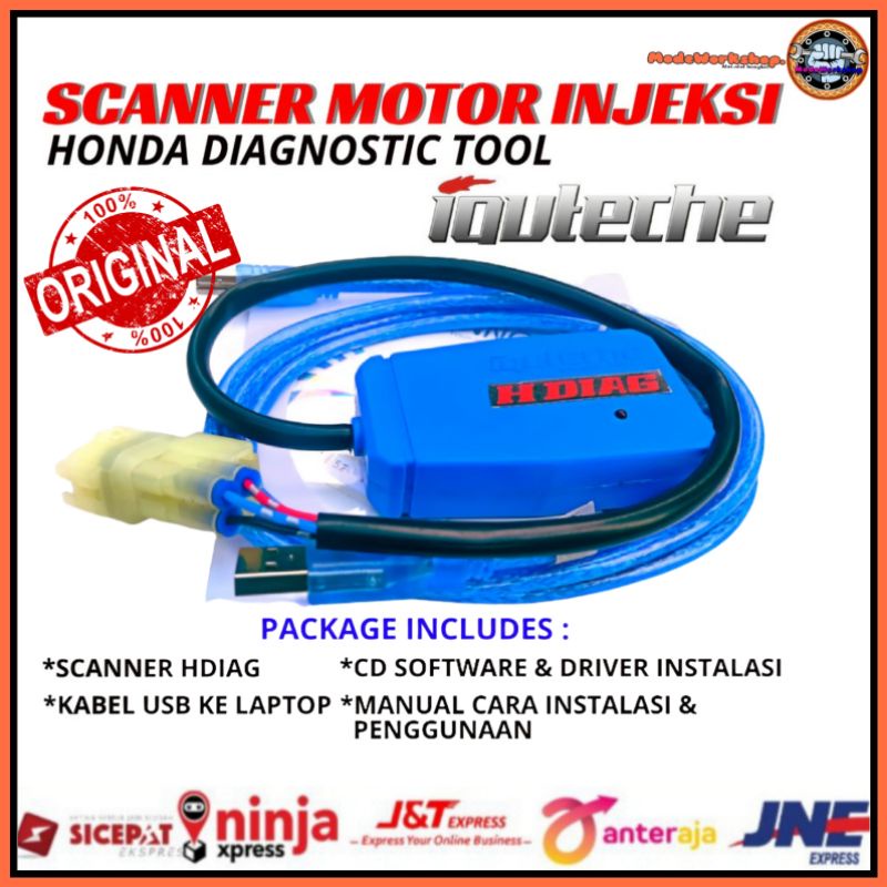 Jual Scanner Motor Injeksi HONDA Diagnostic Tool IQUTECHE H-DIAG alat ...