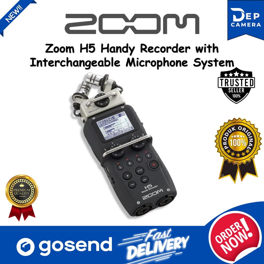 Jual Zoom H5 Handy Recorder with Interchangeable Microphone System ...