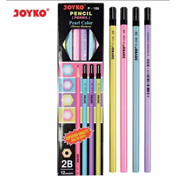 Jual Pensil 2B Joyko P-108 ( 12 pcs ) | Shopee Indonesia
