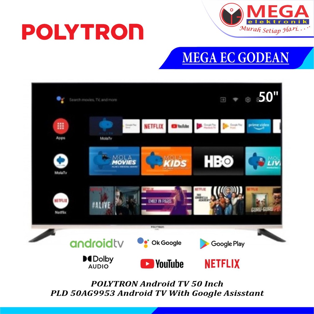Jual LED POLYTRON PLD 50AG9953 ANDROID TV 50 INCH | Shopee Indonesia