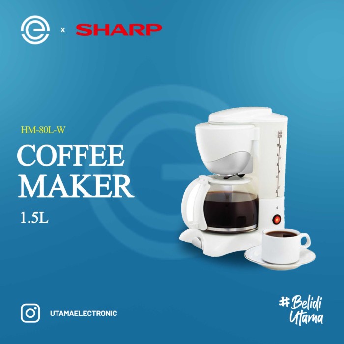 Jual Sharp Coffee Maker Listrik 1.5 Liter - Hm-80L | Shopee Indonesia