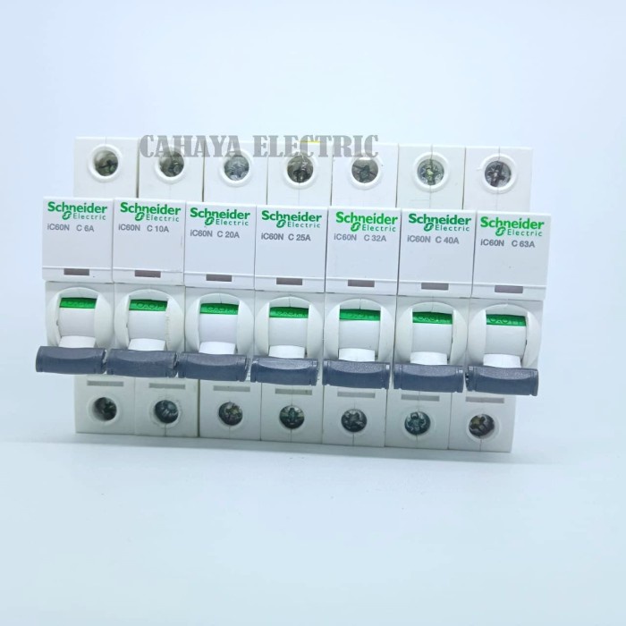 Jual Komponen Listrik Mcb Ic60N Schneider 1P 6A 10A 16A 20A | Shopee Indonesia