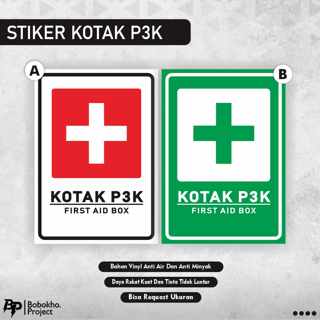 Jual Sticker Kotak P3k Safety k3 / sticker First Aid Box | Shopee Indonesia